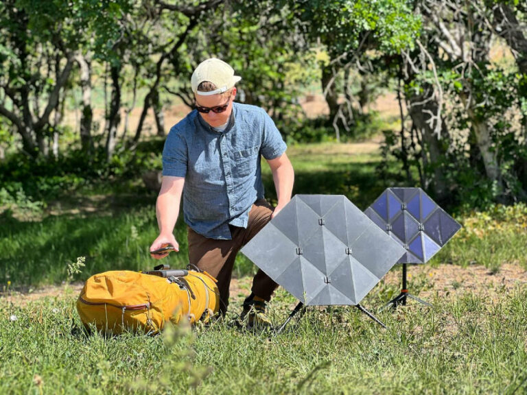 foldable origami solar panel 'sego charger' fits easily in backpacks ...