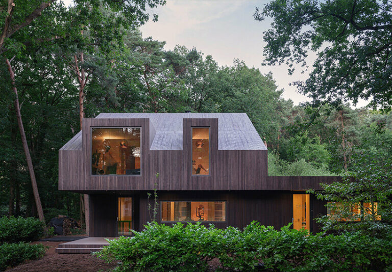 protruding windows bring nature inside spee architecten's sustainable ...