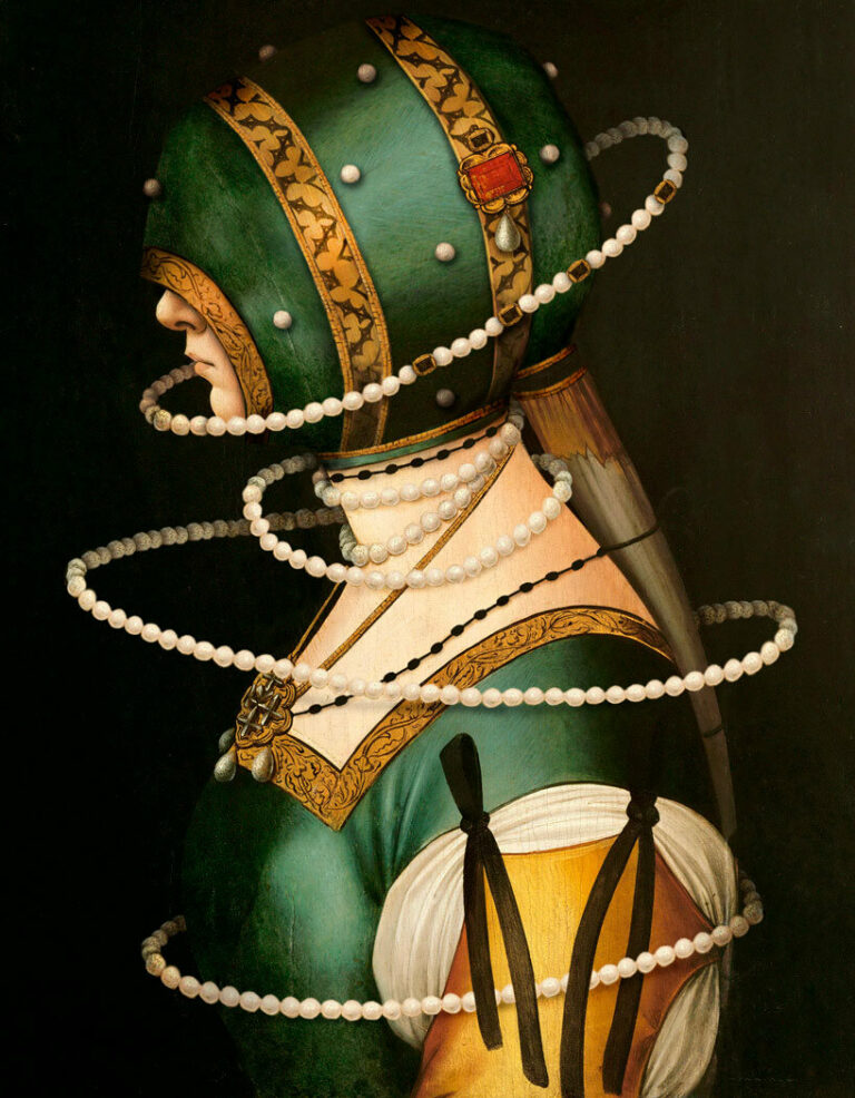 volker hermes's hidden portraits explore historical fashion through ...