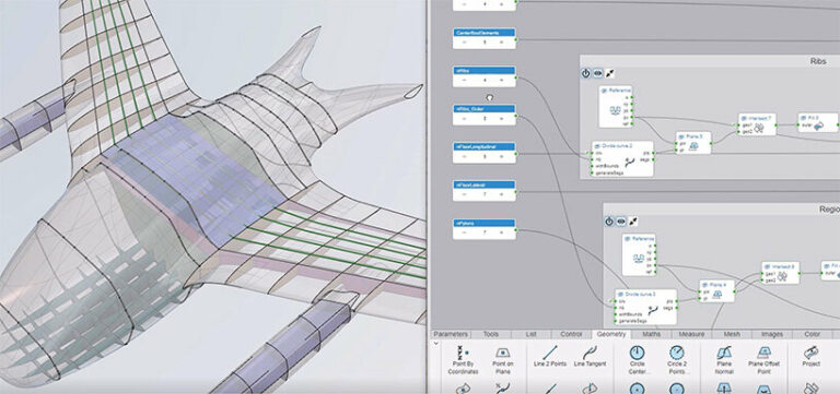 dassault systemès' CATIA visual scripting extends algorithmic design