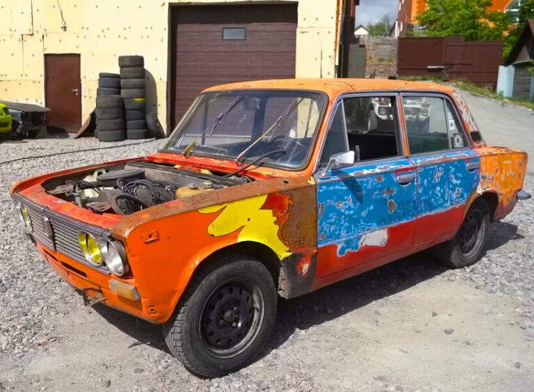 vintage car cut vertically in half fully functions as street vehicle ...