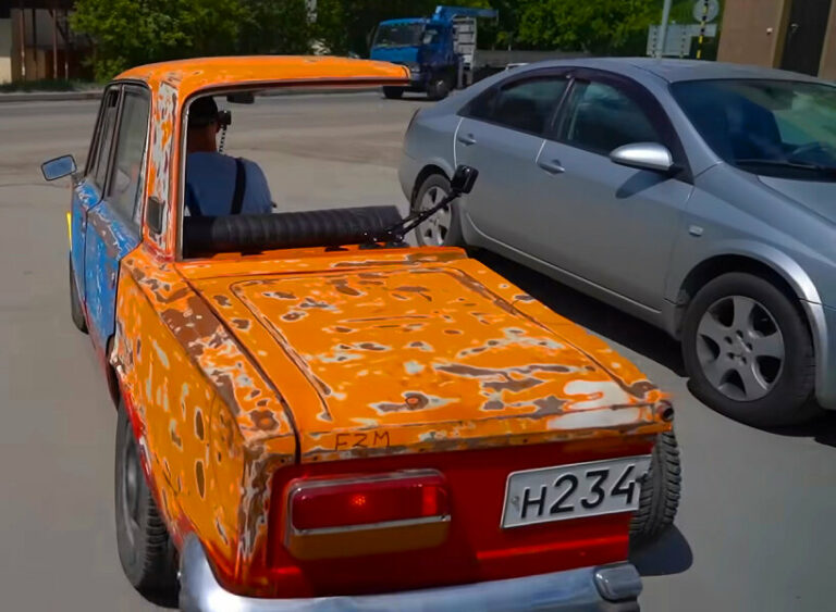 vintage car cut vertically in half fully functions as street vehicle ...