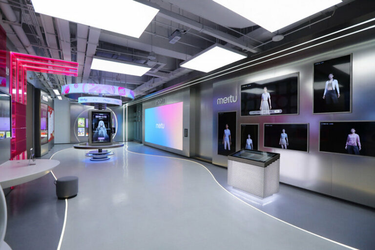 AI systems animate meitu's digital showroom in xiamen powered by OUTPUT