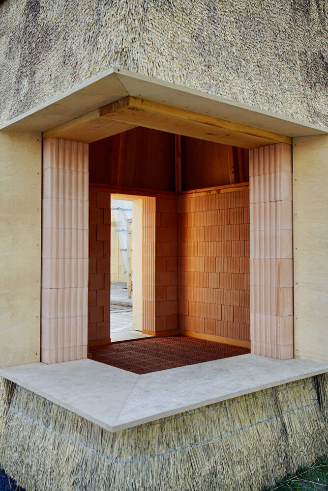 exploring low-carbon architecture with a thatched brick pavilion