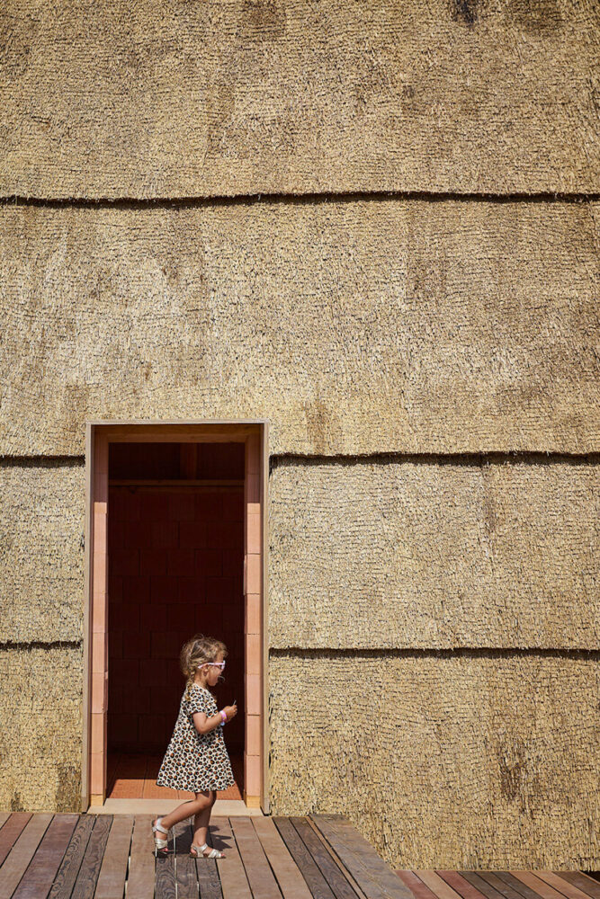 exploring low-carbon architecture with a thatched brick pavilion