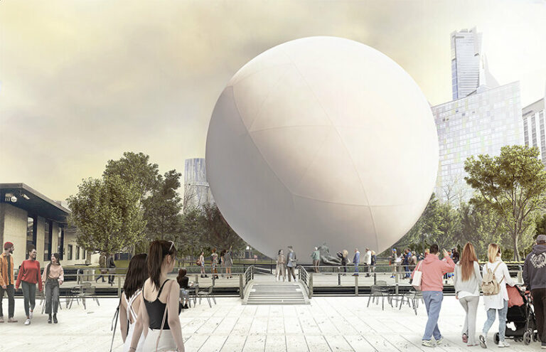 nic brunsdon envisions giant inflatable sphere for NGV triennial