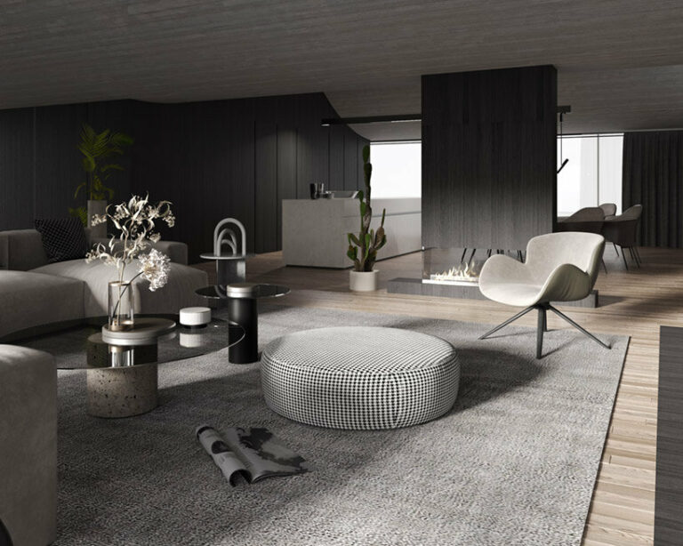 wafai tops this unique concept home with an array of flipped vaults