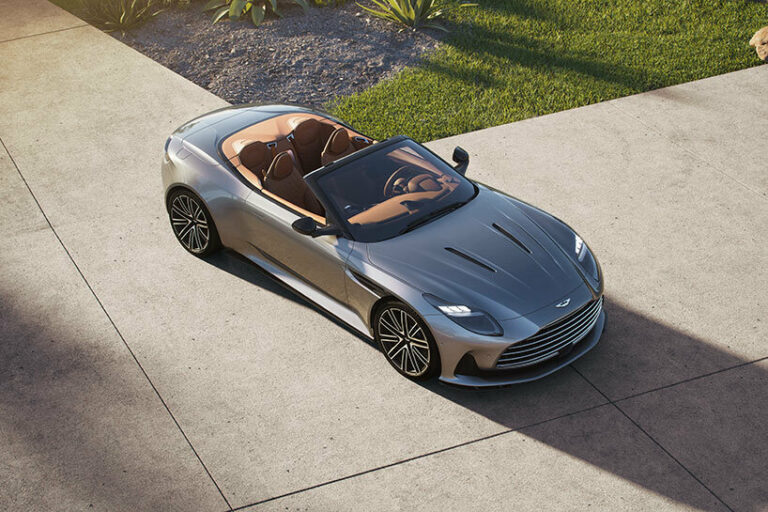 aston martin launches DB12 volante top-down with layered acoustic roof
