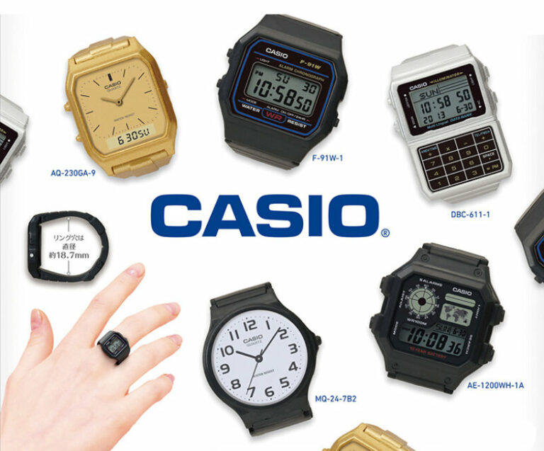 miniature casio watch rings are small enough to fit around fingers