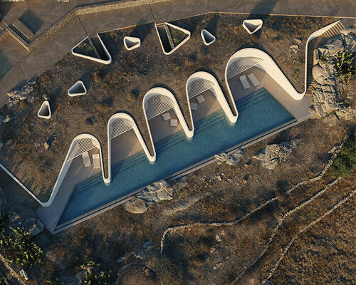 niko architect weaves organic, futuristic house into artificial ...