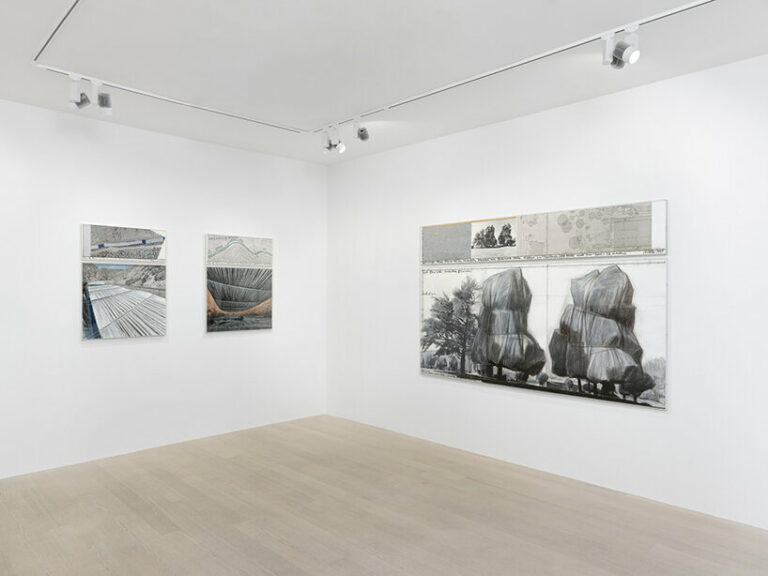 selected works: christo & jeanne-claude's work at gagosian basel