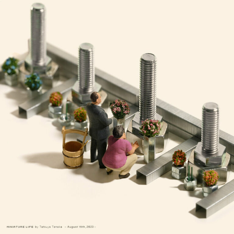 tatsuya tanaka captures everyday life in a calendar of miniature ...