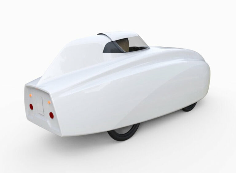 motorized velomobile VM45 can cruise without pedaling using electric ...