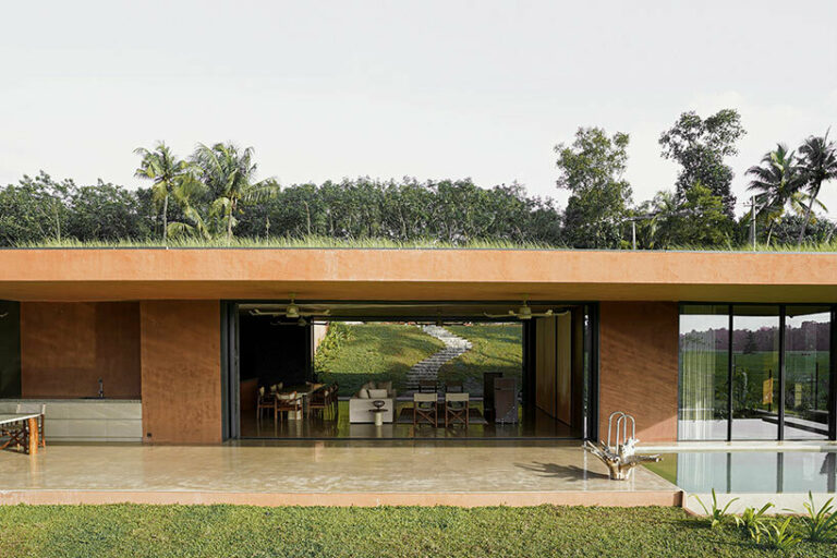 this alarine earth home emerges from india's vast grasslands