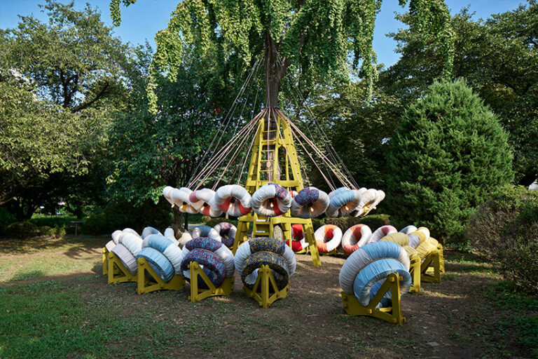 inflatable donut structures form izaskun chinchilla's interactive ...