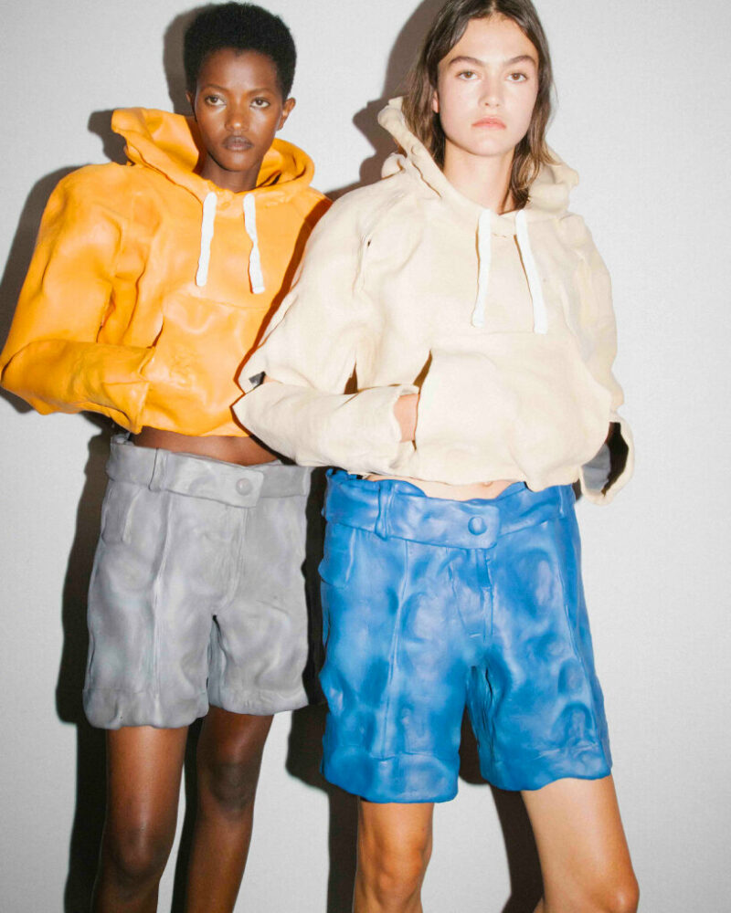 JW anderson molds hardened plasticine clay into wearable hoodies and ...