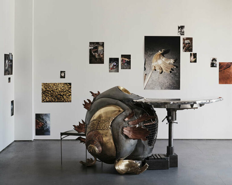 kostas lambridis kitbashes furniture fragments into complex hybrids