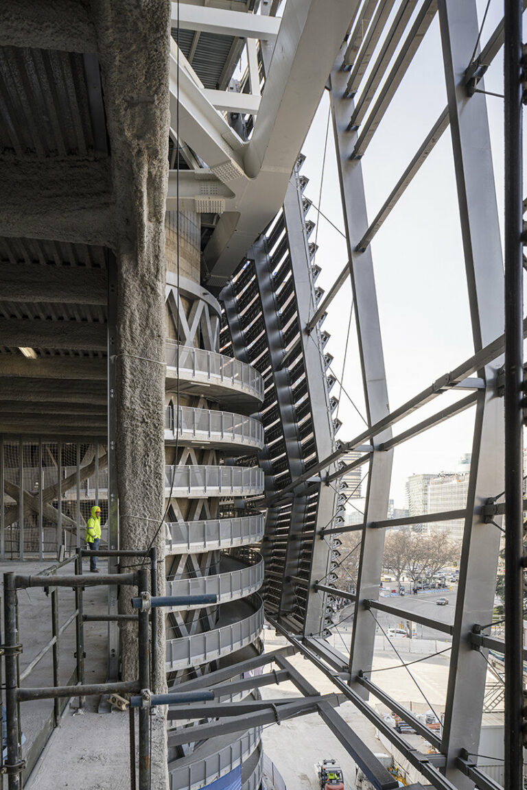 construction progress of real madrid's santiago bernabeu stadium
