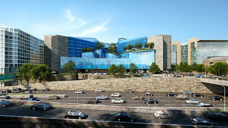 brooks + scarpa reimagines breuer's brutalist DC offices as housing