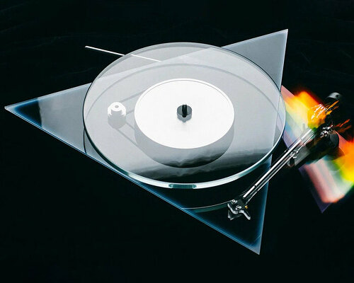 bergmann's magne turntable uses air to keep floating records linear