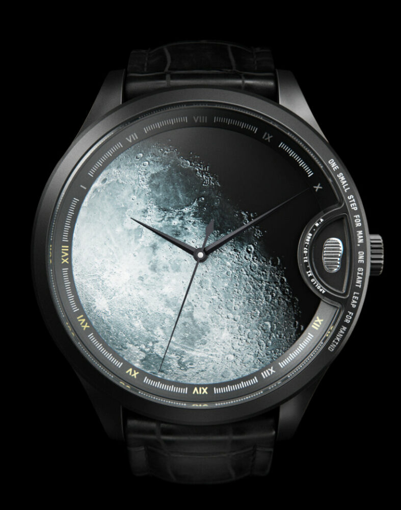 titanium watch with real moon dust from meteorite recalls NASA's apollo ...