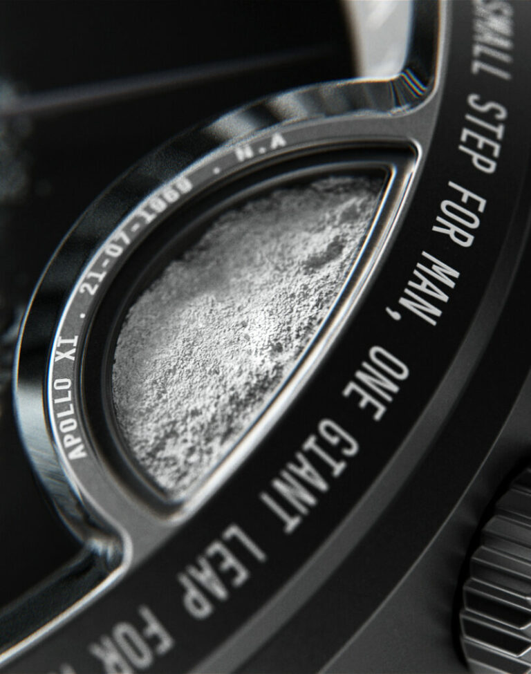 titanium watch with real moon dust from meteorite recalls NASA's apollo ...