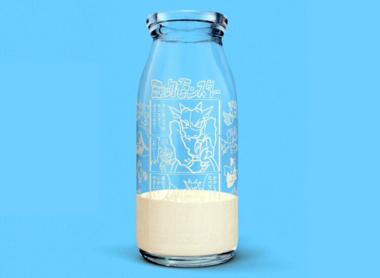 seki milk bottles reveal readable manga comic strips every time you take a sip