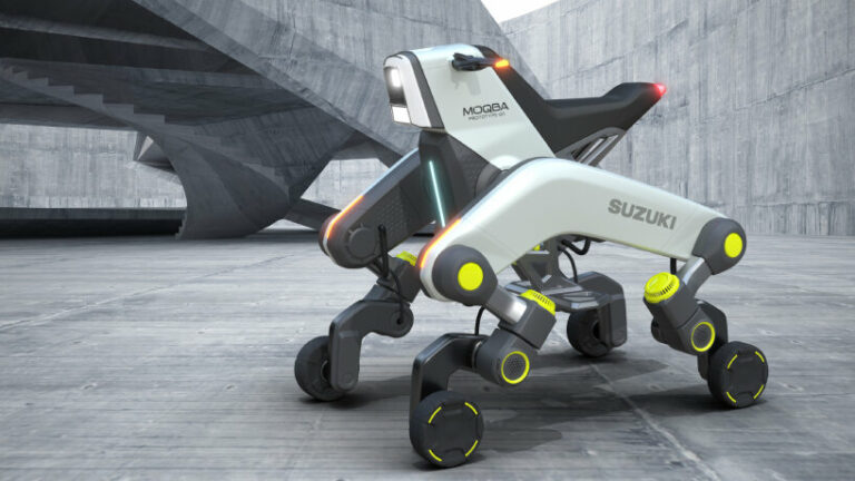 woof, woof! suzuki lets MOQBA out, a four-legged transport vehicle that ...