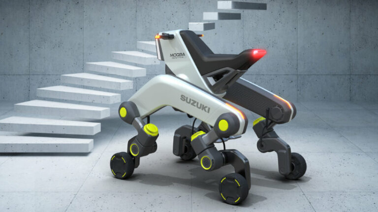 woof, woof! suzuki lets MOQBA out, a four-legged transport vehicle that ...