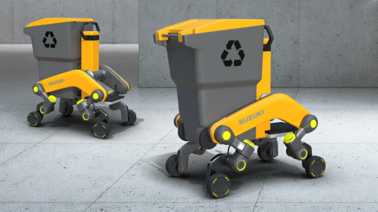 woof, woof! suzuki lets MOQBA out, a four-legged transport vehicle that ...