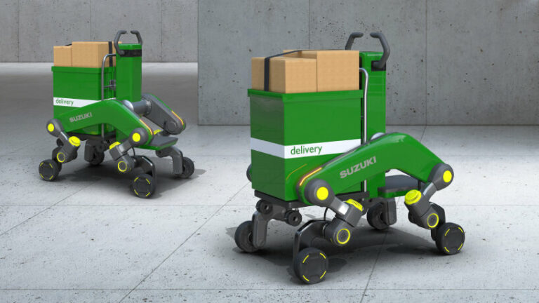 woof, woof! suzuki lets MOQBA out, a four-legged transport vehicle that ...