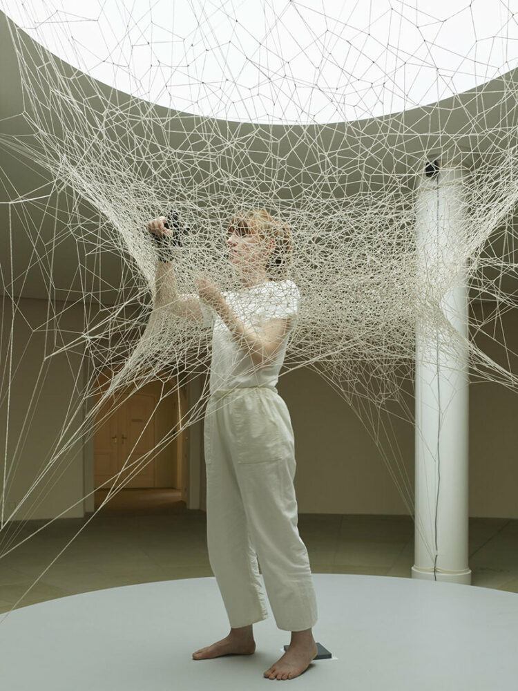 roland halbe captures the testing of AR on wild silk at ...