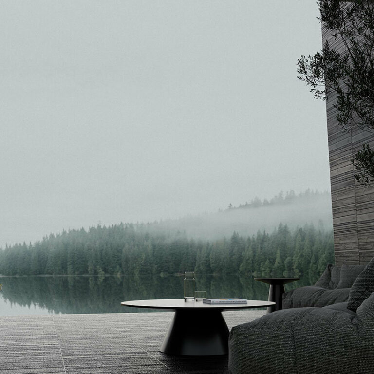 antony gibbon designs 'tapered house' on stilts for complex terrains