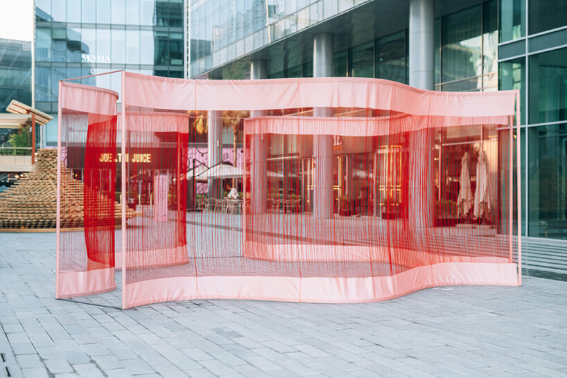 areen’s flowing installation unravels thousands of threads at dubai ...