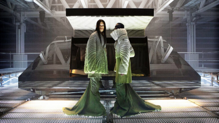 rick owens and moncler showcase their recent FW23 collection