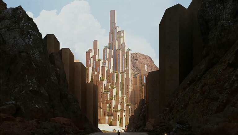 NEOM's latest destination, siranna, is an exclusive hexagonal-pillar ...