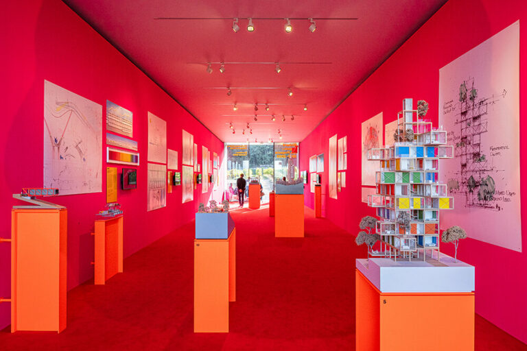 richard rogers' legacy honored at his drawing gallery turned vivid pink