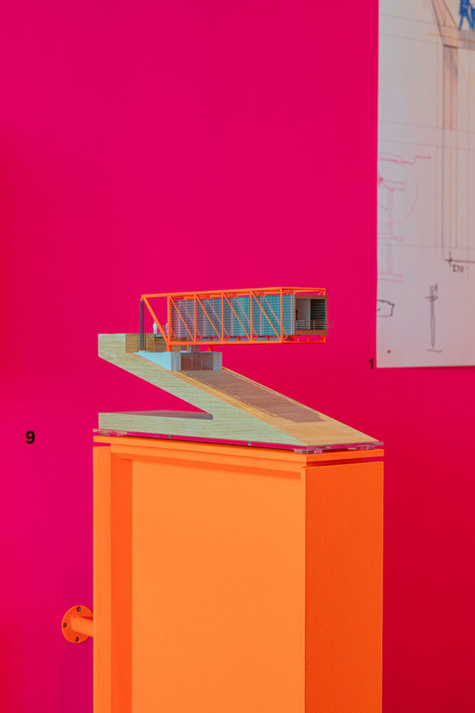 richard rogers' legacy honored at his drawing gallery turned vivid pink