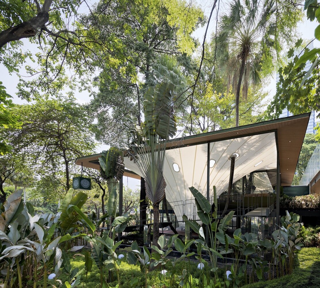 parametric structure forms an events space amongst trees in jakarta