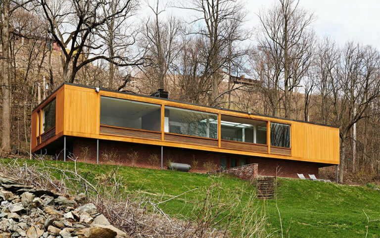 philip johnson's 1940s wolfhouse gets restored as a cultural space