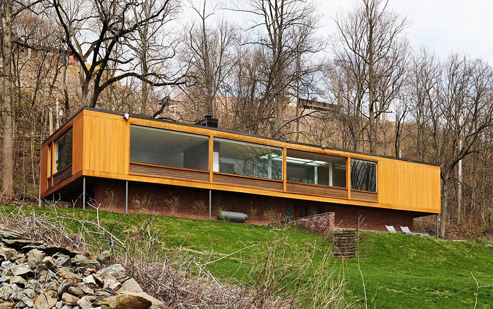 philip johnson's 1940s wolfhouse gets restored as a cultural space