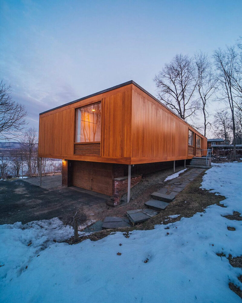 philip johnson's 1940s wolfhouse gets restored as a cultural space