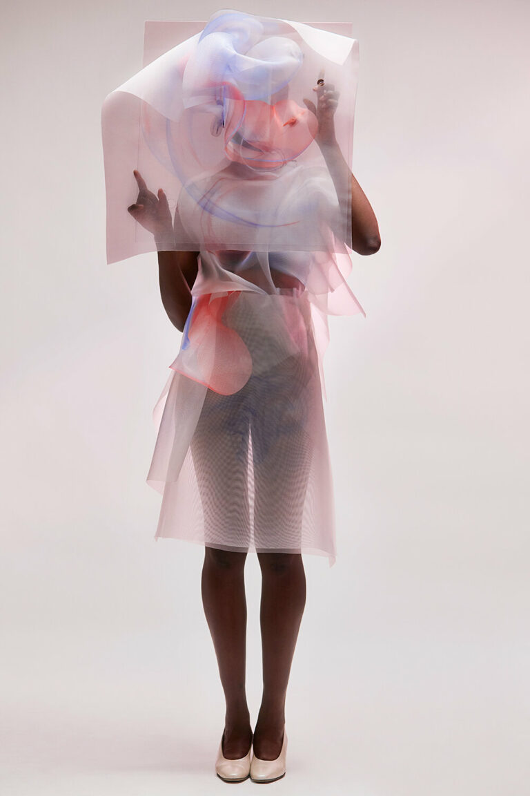 in camera: ying gao explores robotic clothing as living portraits