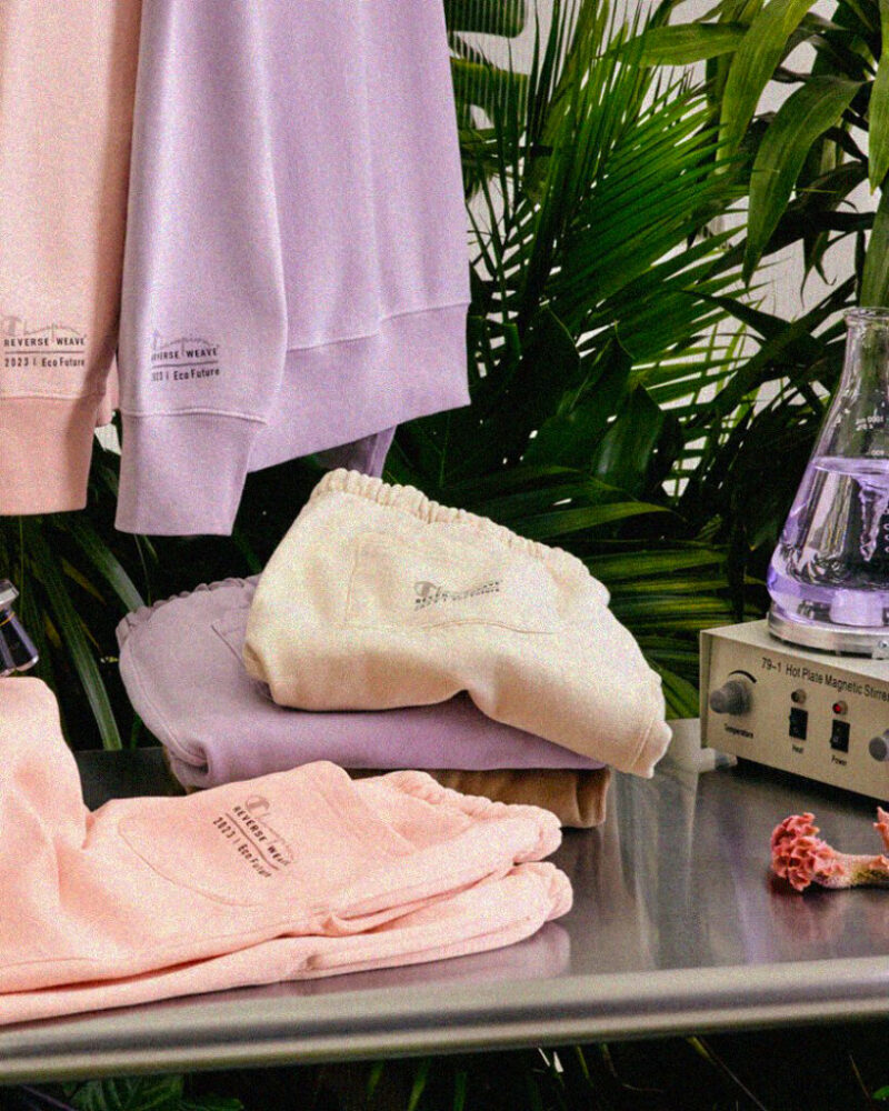 champion’s new biodegradable sweatshirts and joggers decompose over time