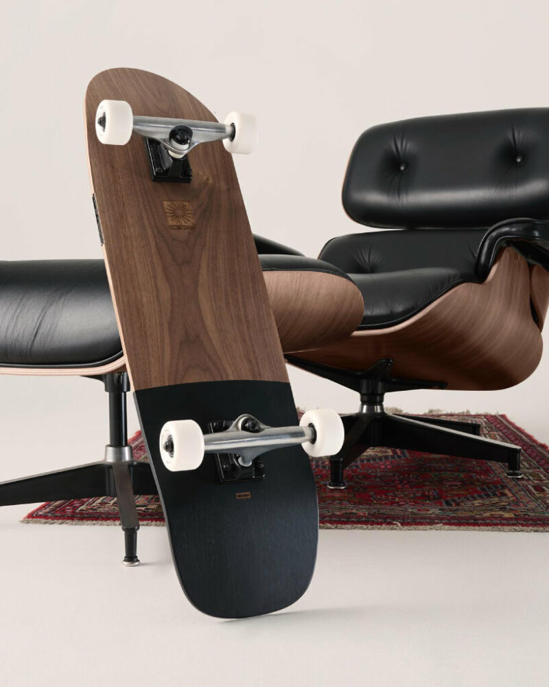 globe recreates iconic charles and ray eames lounge chairs as wooden ...
