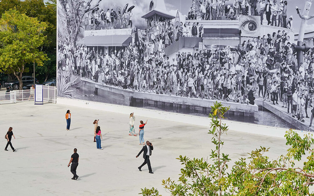 JR's miami mural chronicles 1,048 portraits & stories across the city