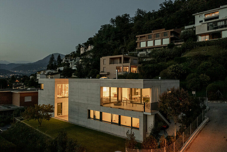 enrico sassi sites 'villa lugano pregassona' over swiss alpine lake