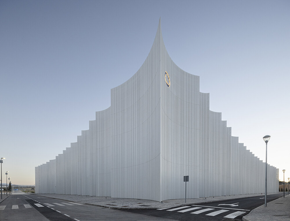 rhythmic & translucent arches envelop mayoral logistics centre building ...