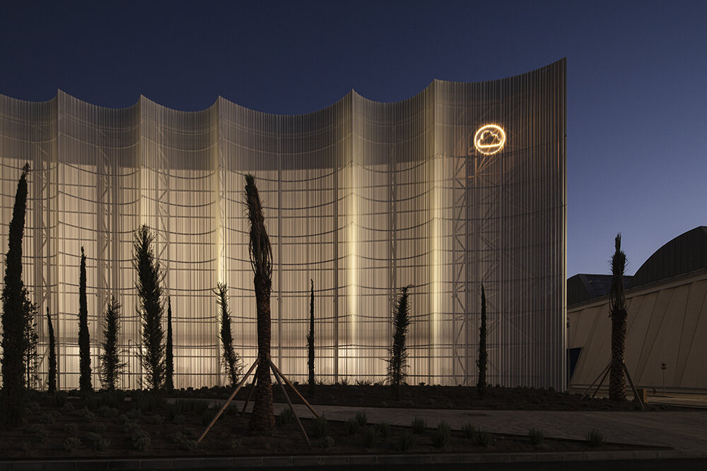 rhythmic & translucent arches envelop mayoral logistics centre building ...