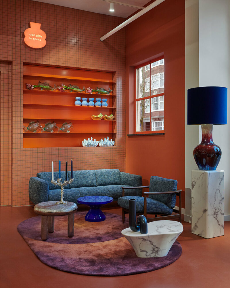 POLSPOTTEN's amsterdam space recreates heritage designs amid terracotta ...